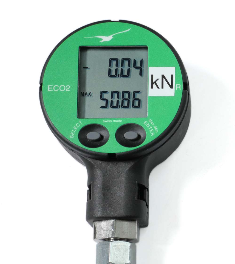 Digitalanzeige für hydraulische Kraftmessdose